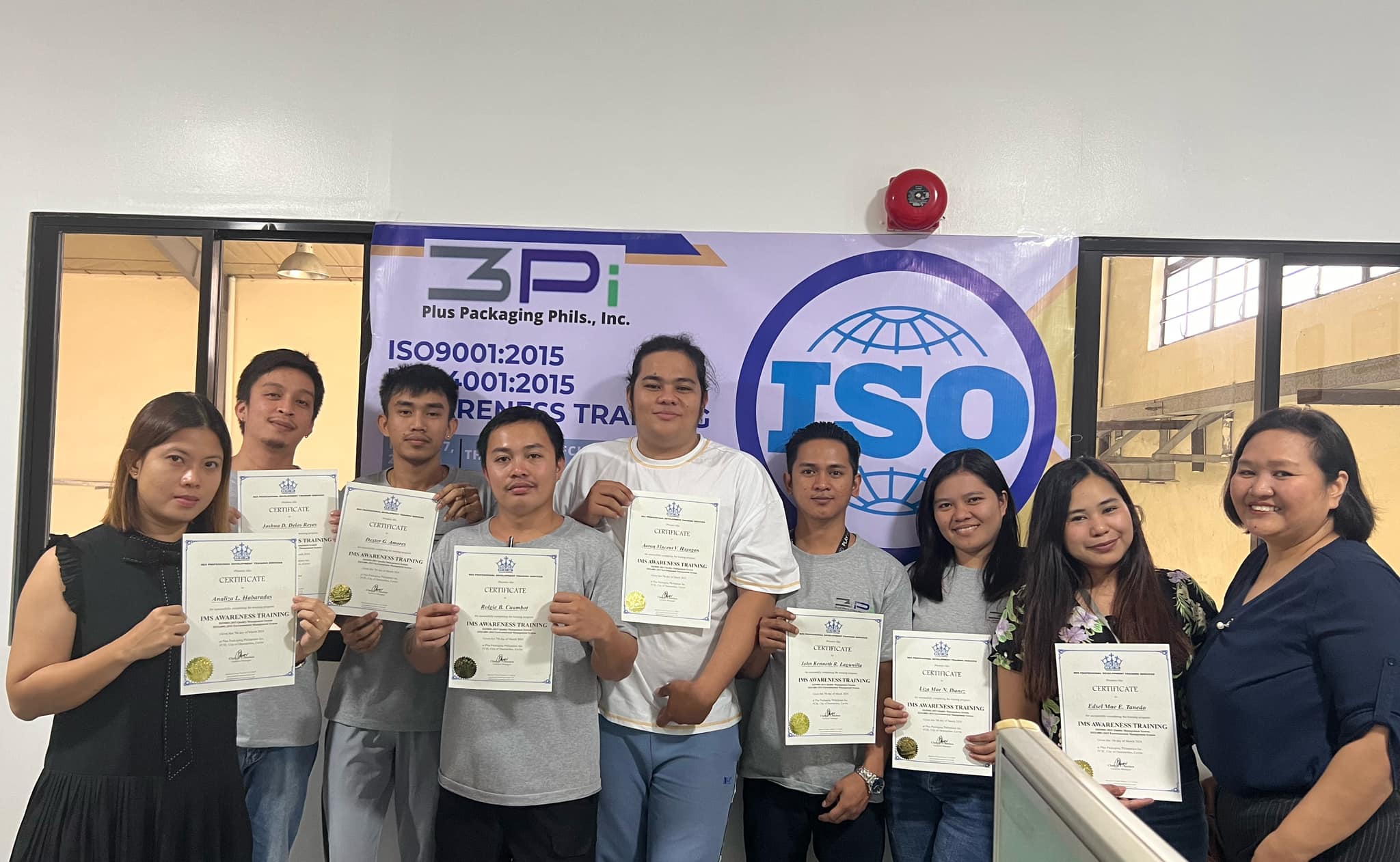 ISO9001 and ISO14001 Awareness Training of Plus Packaging Philippines ...